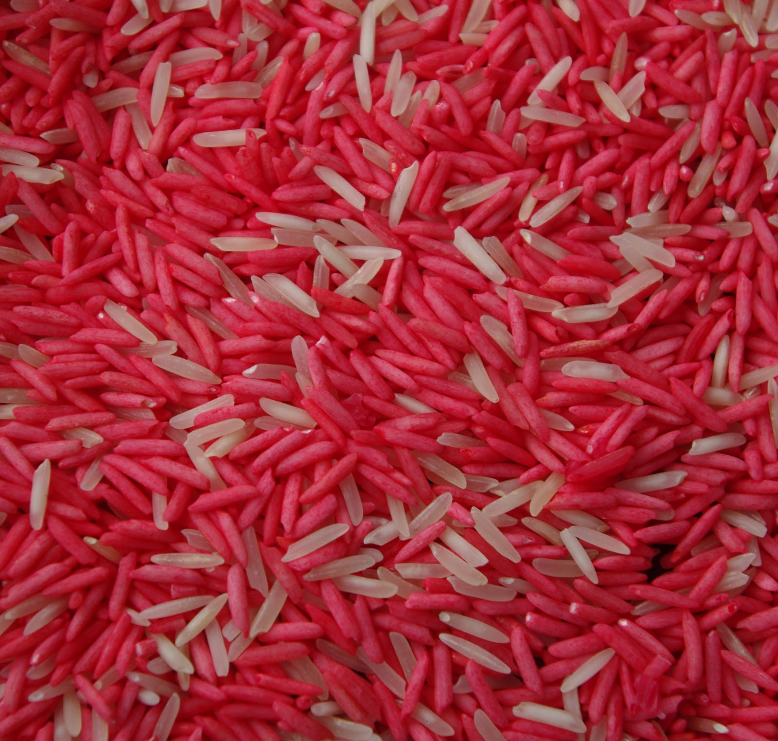 passengers on a little spaceship: valentine candle and colored rice