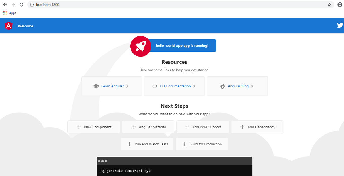 Angular First App Hello World Example Tech Tutorials