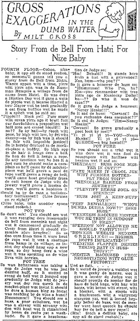 Screwball Comics: Some Nize Milt Gross Rarities