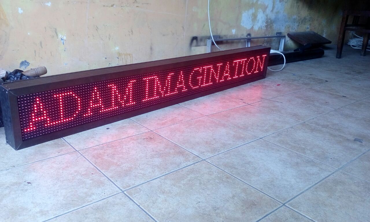 [ AdamIMAGINATION ] JUAL LED DISPLAY RUNNING TEXT AREA SOLORAYA ...