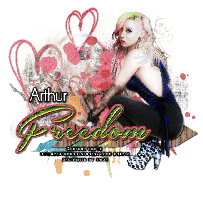 Brutal Designs: Soon to be Released Arthur Crowe "Freedom" tube with matching kit Tag Show Off