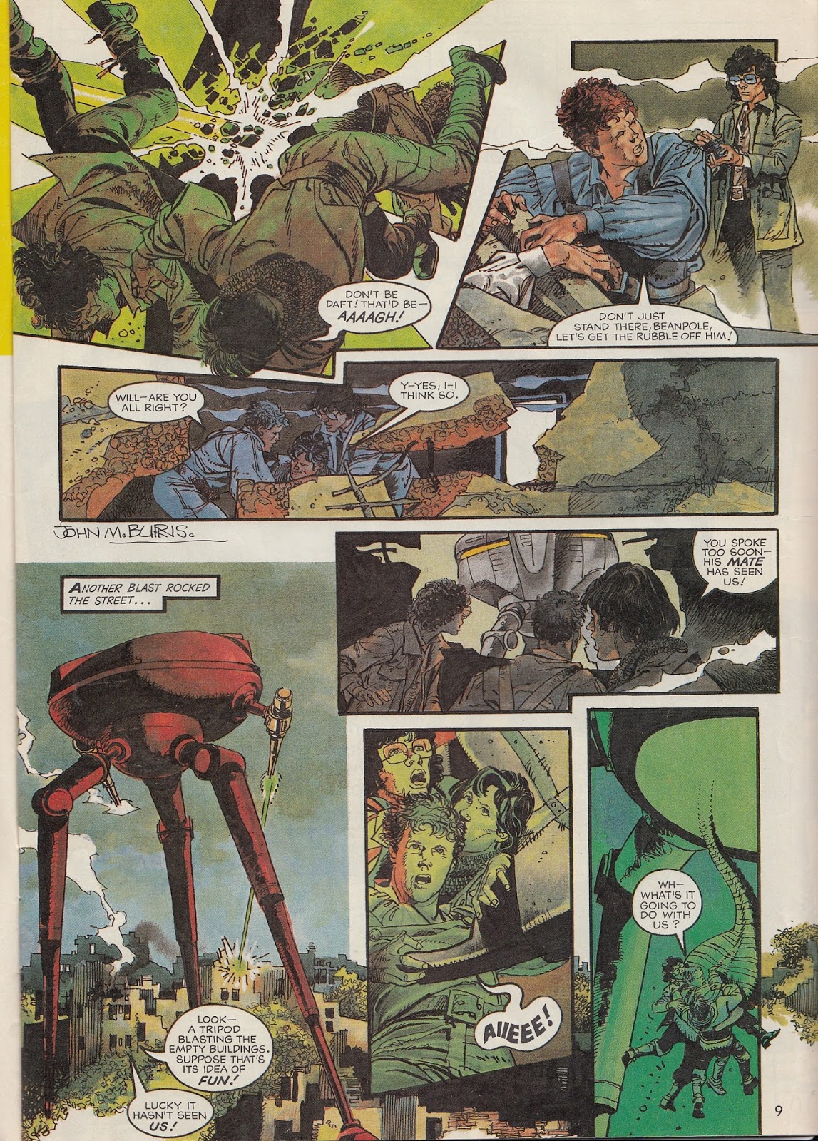 Boys Adventure Comics: The Tripods by John M Burns