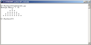 Membuat Program Piramida dengan Inputan Pada Python | YudhaArt