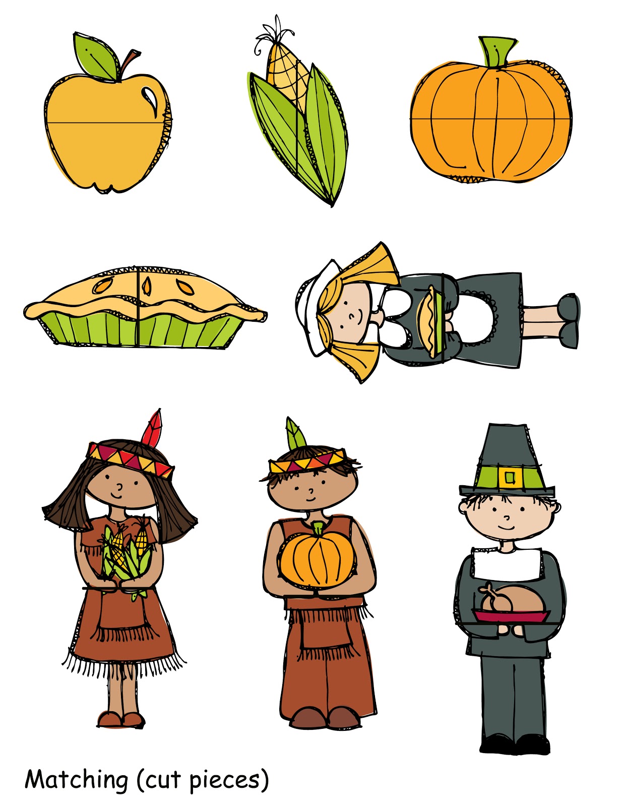 {FREE} Thanksgiving File Folder Games!! | Preschool Powol Packets