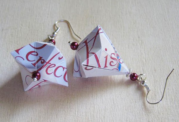 German Bell Paper Earrings