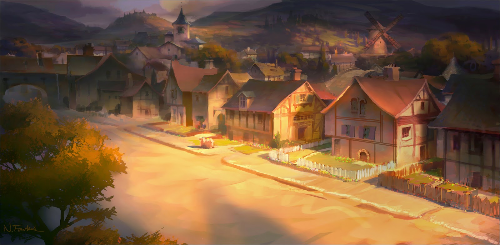 Nathan Fowkes Art: Autumn in Shrek's world