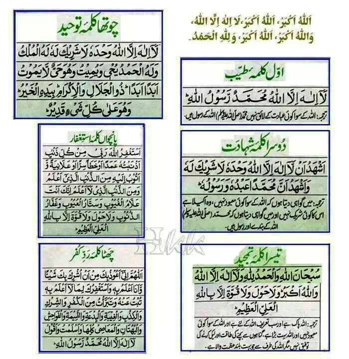 The Sole Meaning Of Life Is To Serve Humanity.: Six Kalimas