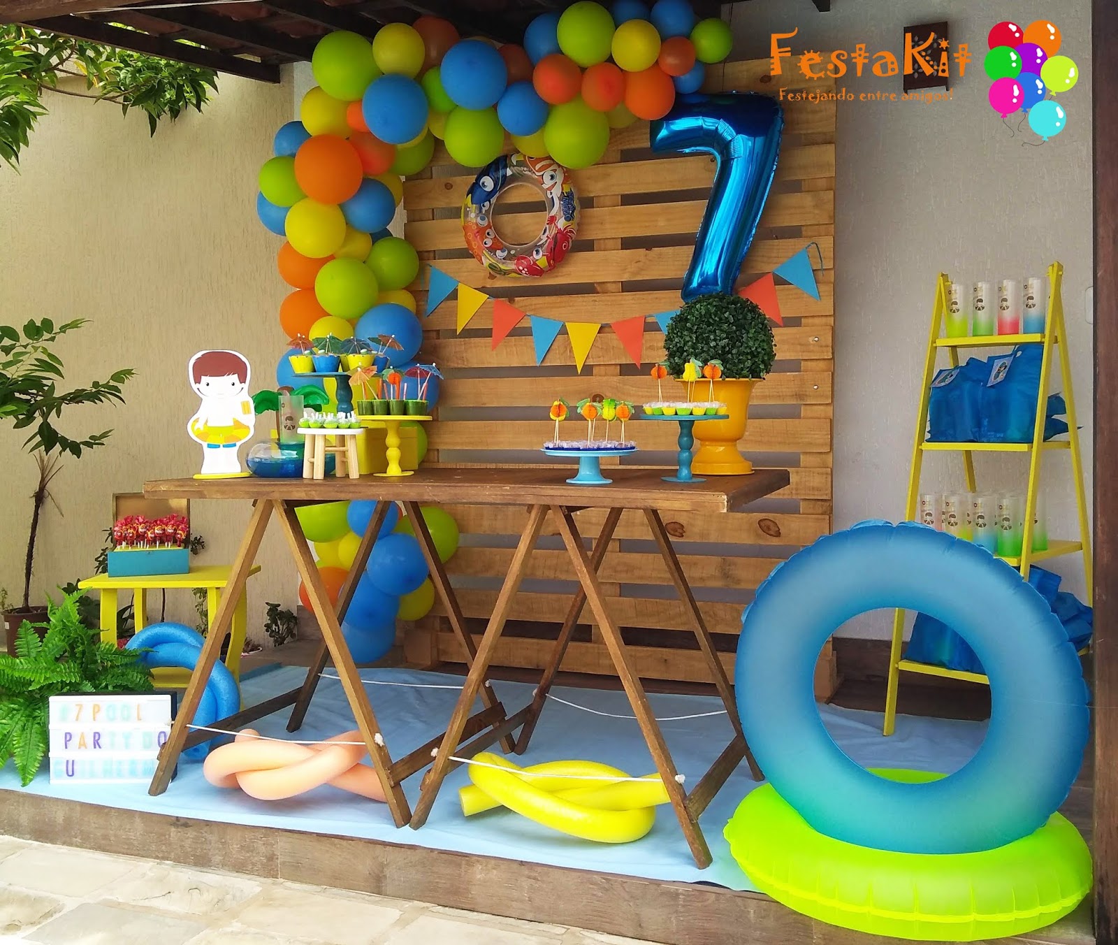 FestaKit: Decoração tema Pool Party