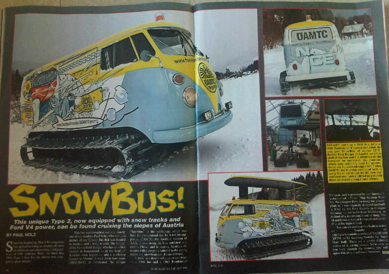 Bart´s 57´: 1966 AUSTRIAN SNOW BUS inside hot VWs Magazin