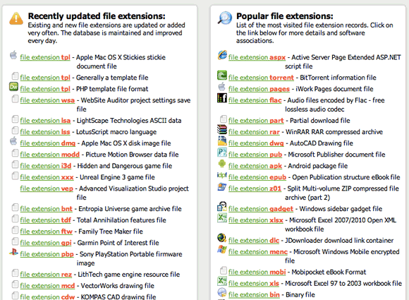 Technology World: File-Extensions.org: An Encyclopedia For File Extensions.