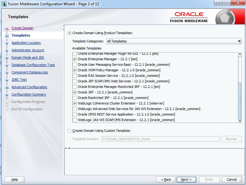 Soa Integrations Oracle Soa Suite 12c Soa Domain Configuration