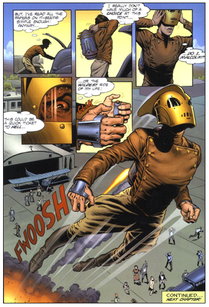 Rocketeer Jetpack Comic