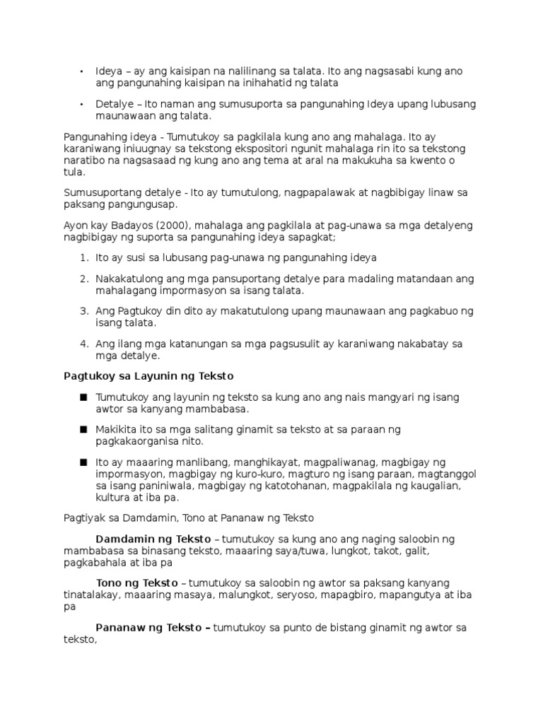 ano ang talata - philippin news collections