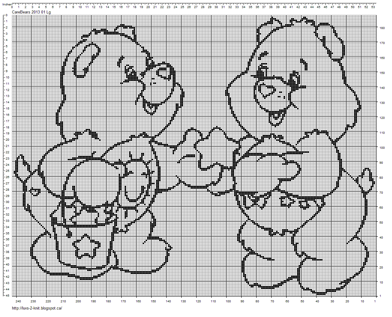 Cro Knit Inspired Creations By Luvs2knit: New Care Bear Charts