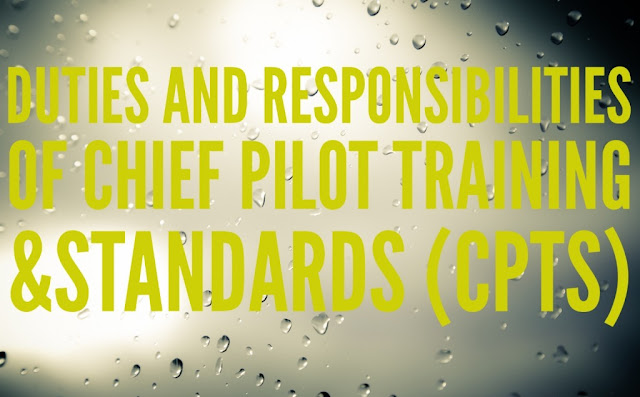 DUTIES AND RESPONSIBILITIES CHIEF PILOT TRAINING & STANDARDS (CPTS ...
