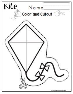Kite Printable ~ Preschool Printables