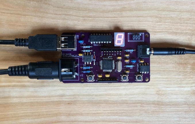 MATRIXSYNTH: Obscura, an Arduino-compatible MIDI 8-bit Chiptune Synthesizer