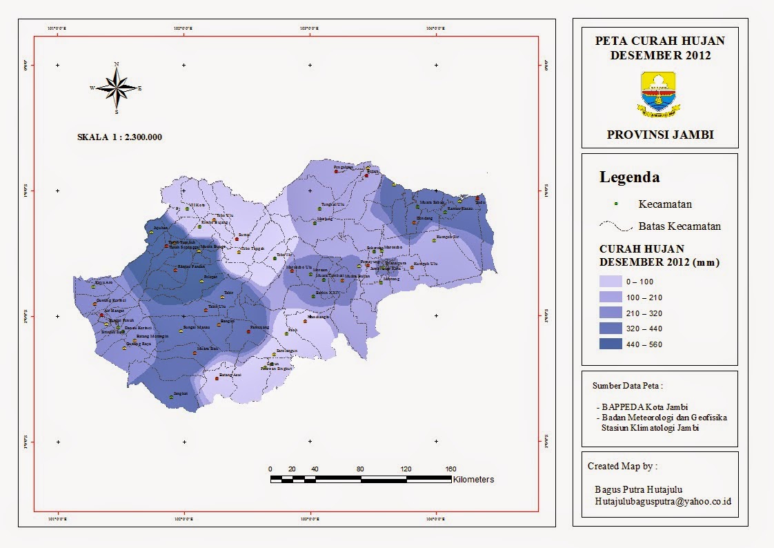 PETA CURAH HUJAN JAMBI 2012 « FORUM TATA RUANG
