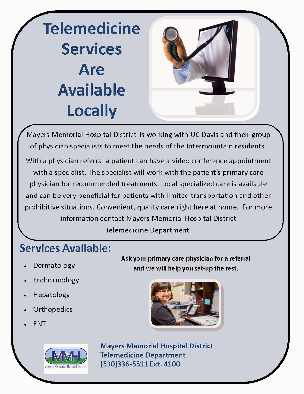 Always Caring...Always Here: We Have Telemedicine Services