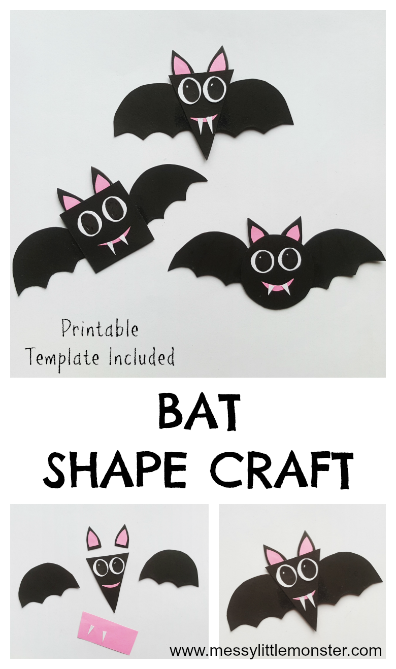 Bat Craft And Preschool Shapes Activity bat Pattern Included Messy bat-craft-and-preschool-shapes-activity-bat-pattern-included-messy