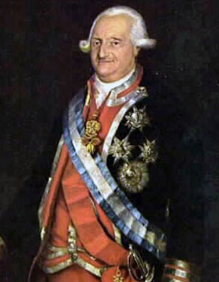Carlos IV, rey de España desde 1788 a 1808