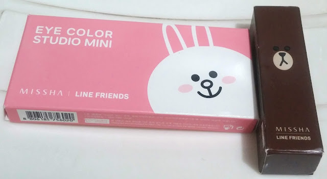 Missha x LINE Friends Eye Color Studio Mini #02 Cony Pink & Matte Lip ...