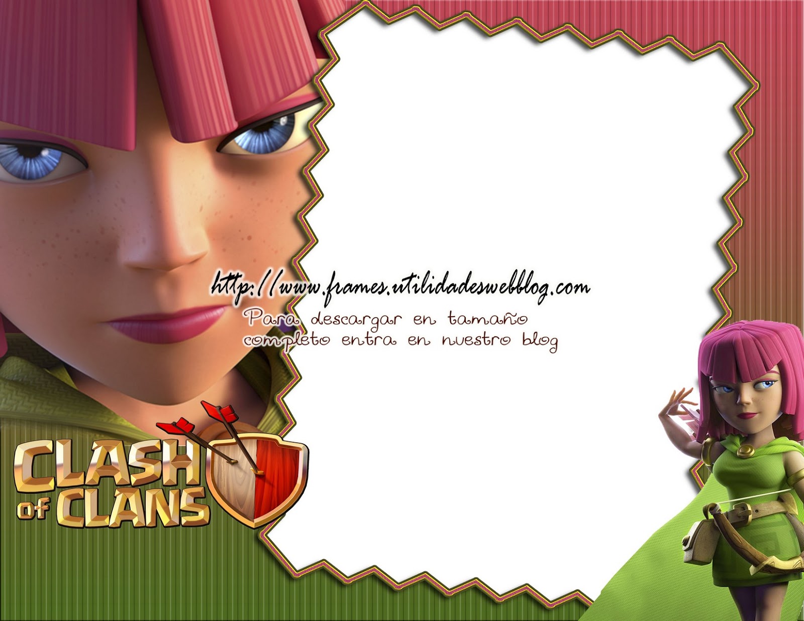 Hermoso marco de las arqueras de COC para decorar fotos | Photo Frames