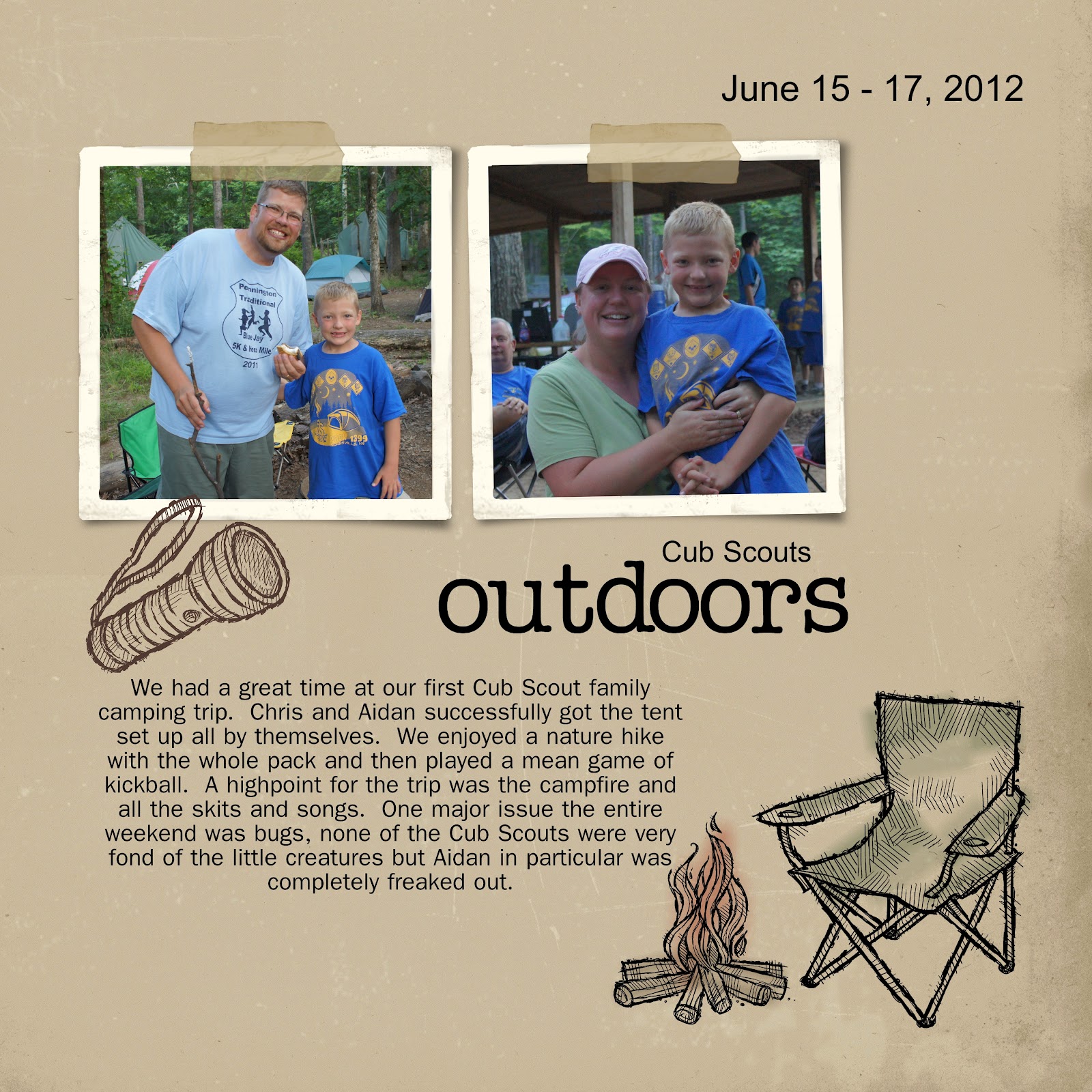 Stampin' Fun with Diana: Cub Scout Camping: MDS2 Layout