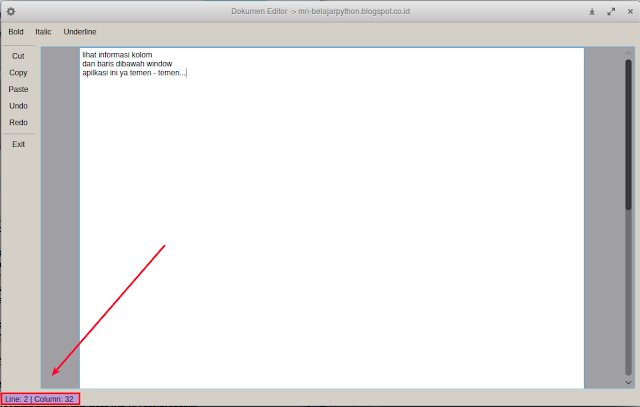 (Python dan PyQt4) Dokumen editor versi 4 ~ Belajar Python