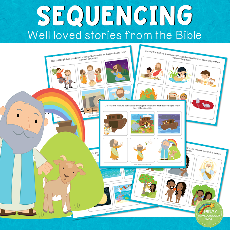 Bible Stories Sequencing Activity Cards | The Pinay Homeschooler