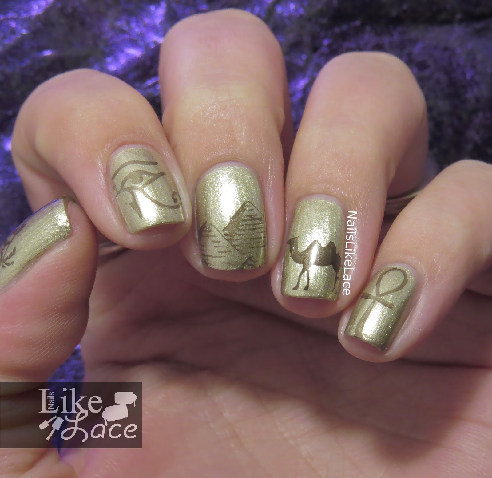 NailsLikeLace: Egyptian Nails