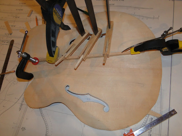 Scott's Workshop Notes: Archtop Guitar Build - Linings and Bracing