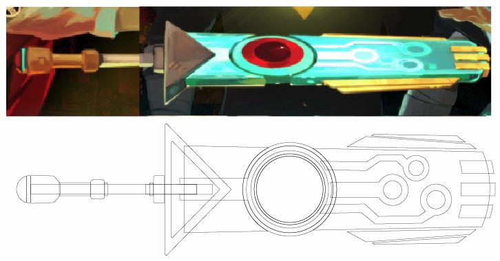 Chrix Design: Red from Transistor - The Sword