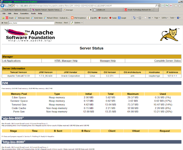 JPA Persistence: Java 7 SE Raspberry PI Parallel Processing ARM Cluster of 32 boards