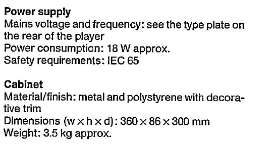 su-distribuidor audio hi-fi and hi-end: CD PLAYER PHILIPS CD-210 ...