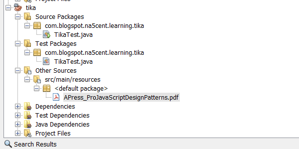 nascent: Extract document content with apache tika : java
