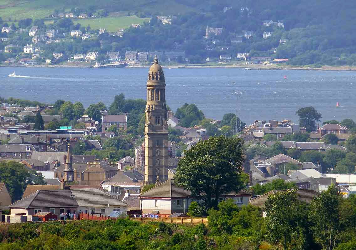 Alex and Bob`s Blue Sky Scotland: Inverclyde. Loch Thom.Greenock. Port ...