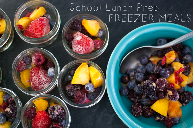 School Lunch Prep: Freezer School Lunches - Pine Street Days
