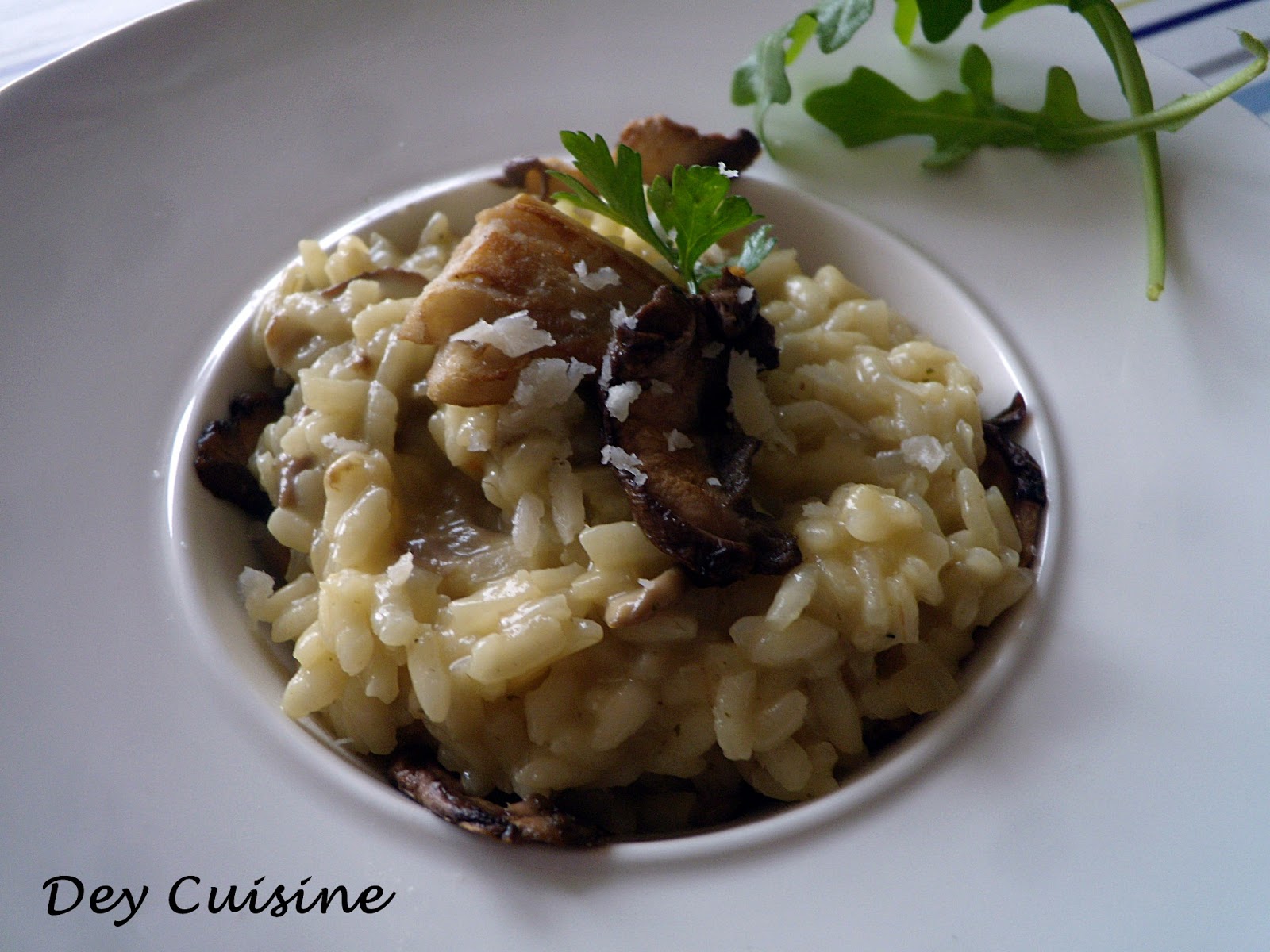 Dey cuisine: Risotto aux cèpes