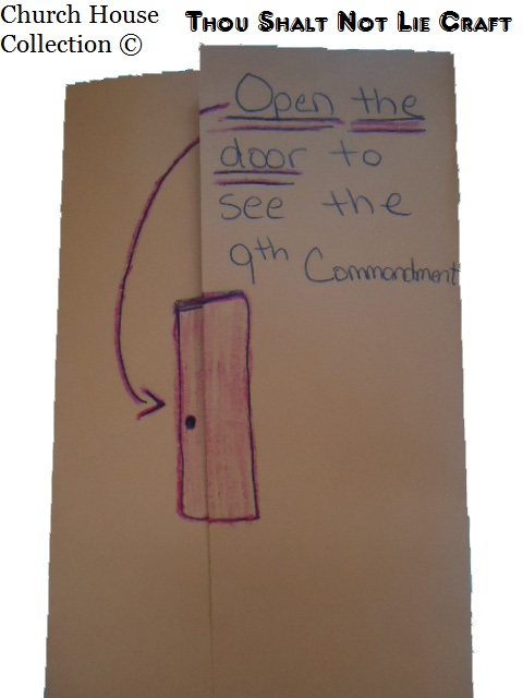 Church House Collection Blog: Thou Shalt Not Lie Craft For Ten Commandments