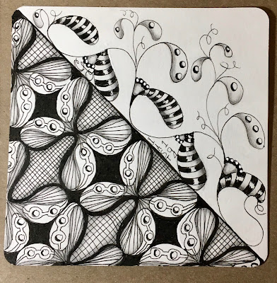 Tickled To Tangle: "It's a String Thing" #194 Tiles