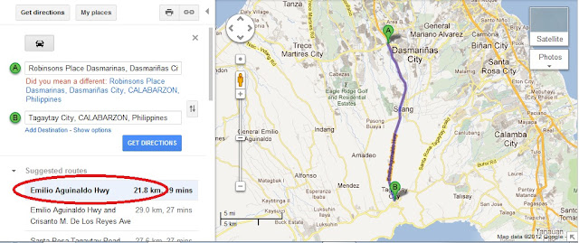 Soul Orphaned: Robinson Dasma to Lalaan Silang via Emilio Aguinaldo Highway