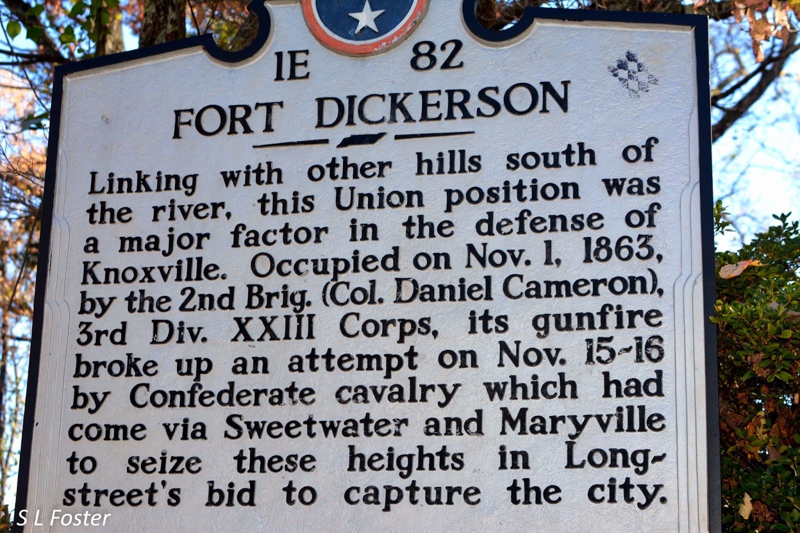 Historic Destinations in Tennessee: Fort Dickerson, Knoxville, TN