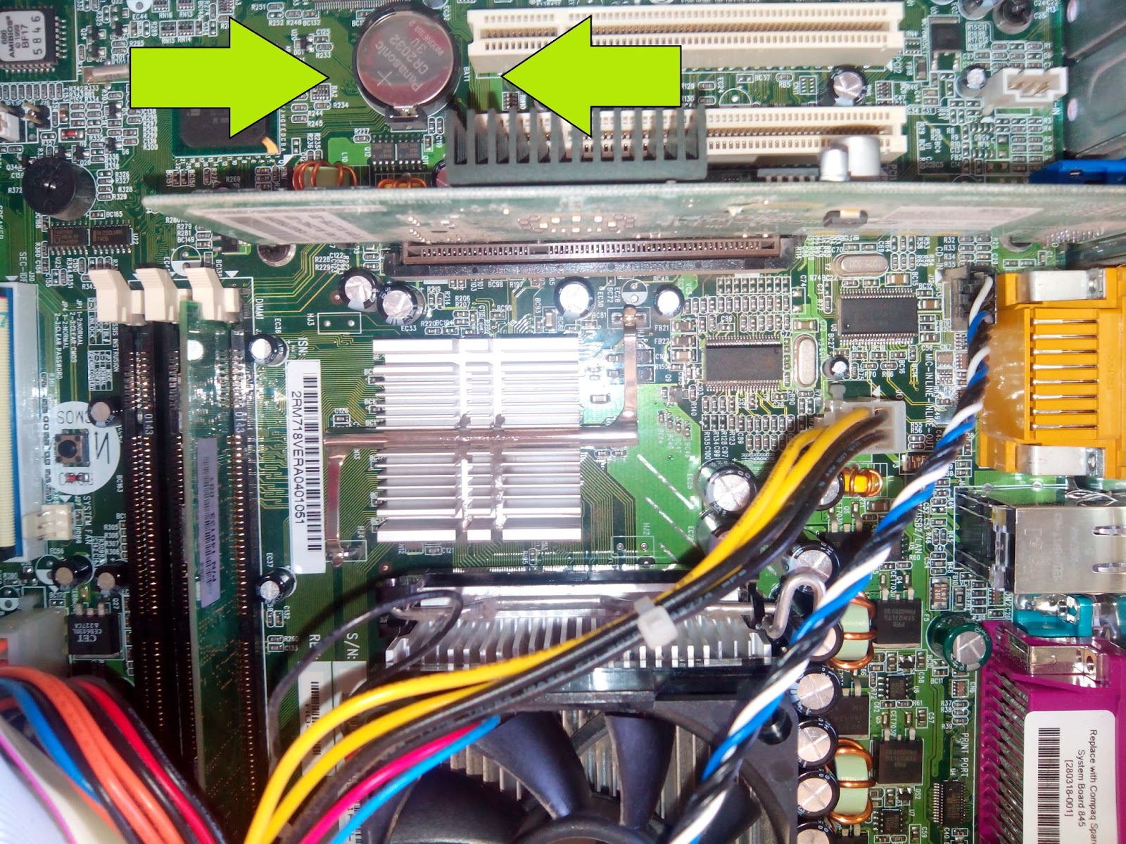 fp Kanarias: Pila botón de la placa base