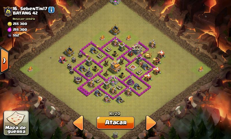 Libertarios Clash of Clans: Diseños aldea Th7