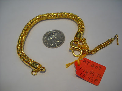 Keanggunan Emas Kelantan: Rantai Tangan Emas 999.9