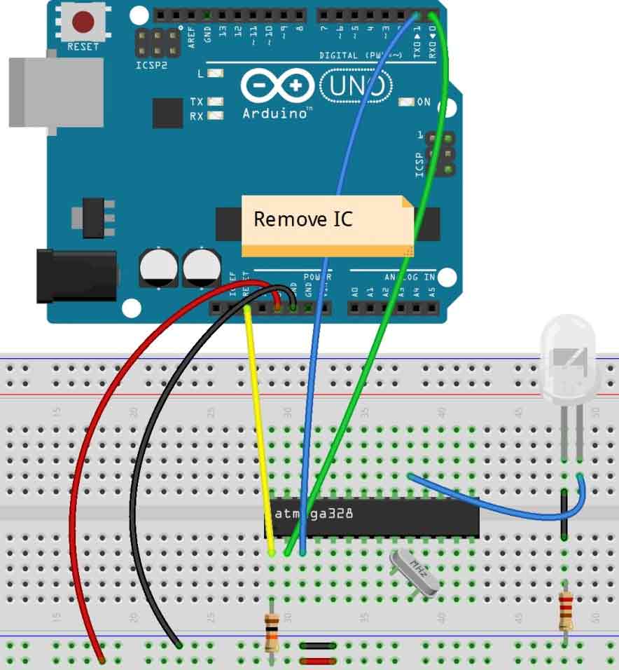 Make Your Own Homemade Arduino Board With Atmega328 Chip Internet Of