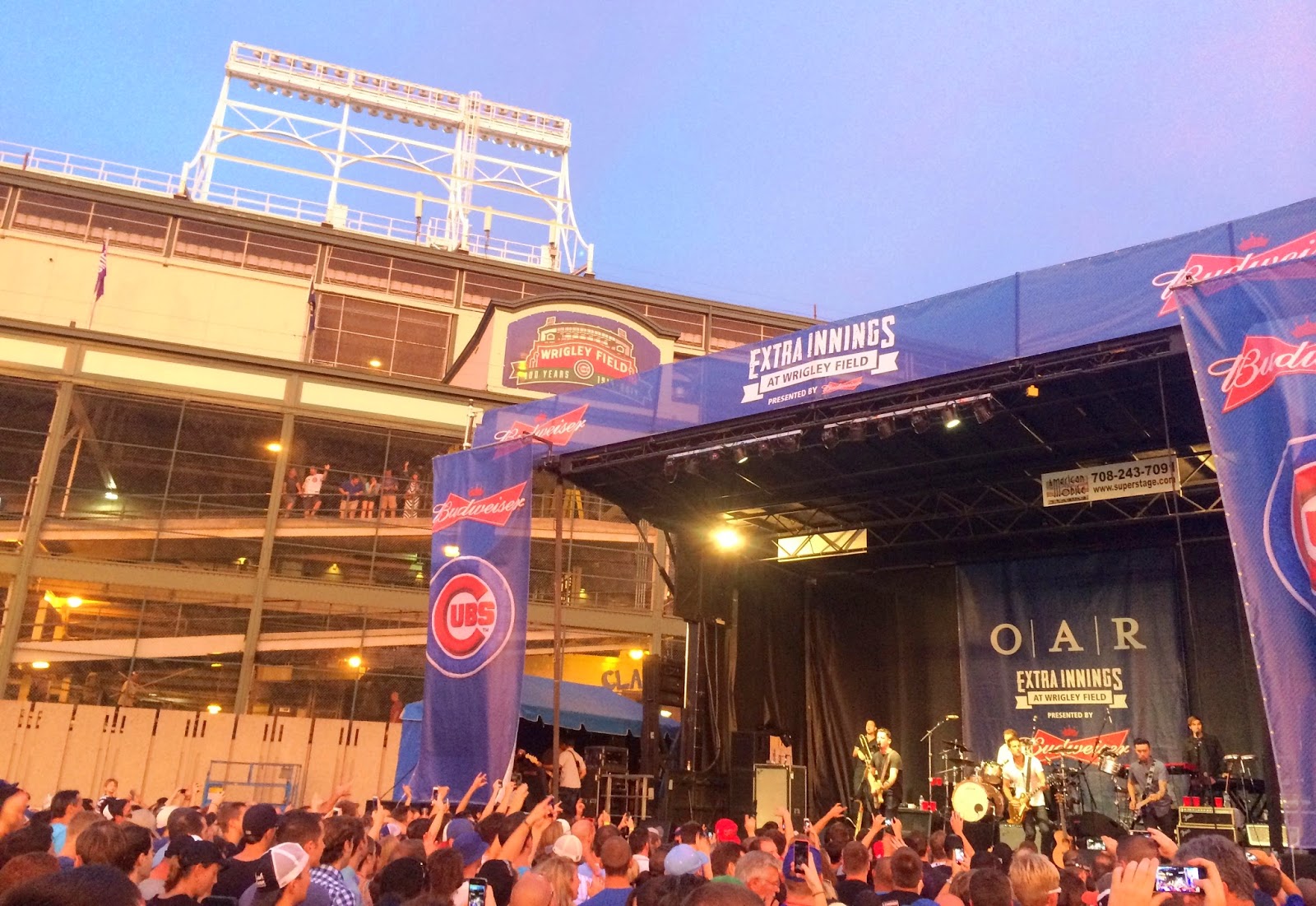 ramblings of a concert junkie: O.A.R., Wrigley Field Parking Lots ...