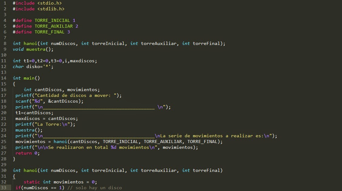 Ejercicio 42: Torres de Hanoi | Todo Programado C/C++