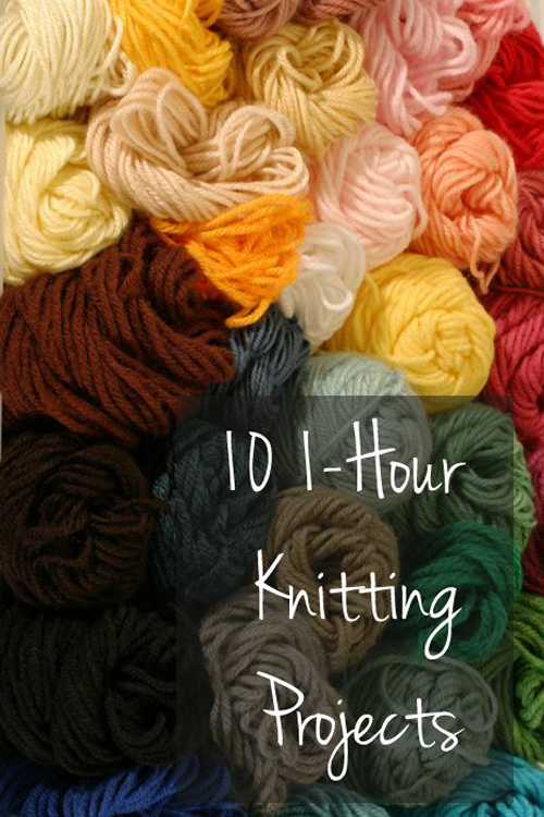 Beautiful Skills - Crochet Knitting Quilting : 10 1-Hour Knitting Projects